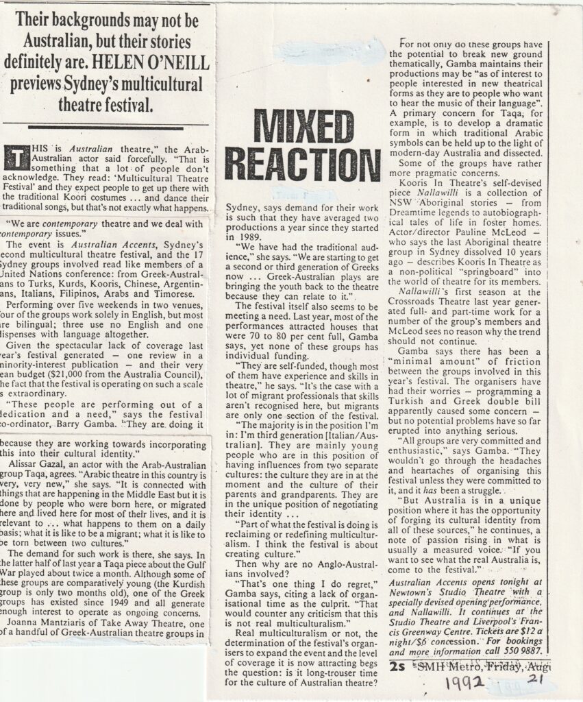 MIXED REACTION | Mediartico